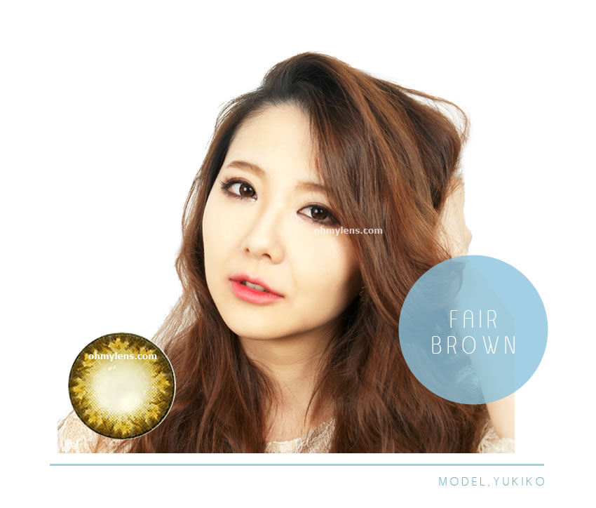 Fair Brown Contact Lenses 02